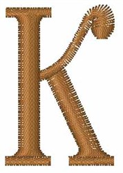 Tools Alphabet K Embroidery Design | EmbroideryDesigns.com