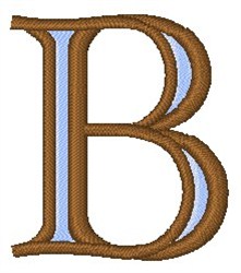 Outline B Embroidery Design | EmbroideryDesigns.com
