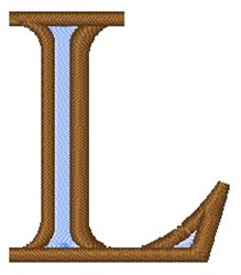 Outline L Embroidery Design | EmbroideryDesigns.com