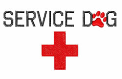 Service Dog Embroidery Design | EmbroideryDesigns.com