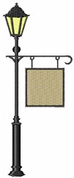 Street Lamp Embroidery Design | EmbroideryDesigns.com