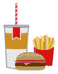 Fast Food Embroidery Design | EmbroideryDesigns.com