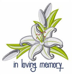 Loving Memory Embroidery Design | EmbroideryDesigns.com