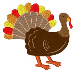 Thanksgiving Turkey Embroidery Design | EmbroideryDesigns.com