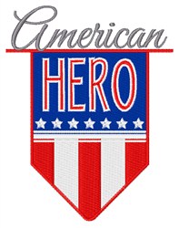 American Hero Flag Embroidery Design | EmbroideryDesigns.com