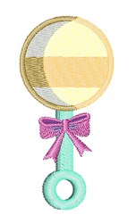 Baby Rattle Embroidery Design | EmbroideryDesigns.com