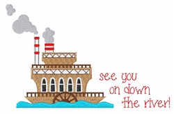 Down The River Embroidery Design | EmbroideryDesigns.com