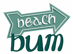 Beach Bum Embroidery Design | EmbroideryDesigns.com