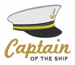 Captain Of Ship Embroidery Design | EmbroideryDesigns.com