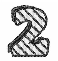 Pin Stripe Font 2 Embroidery Design | EmbroideryDesigns.com