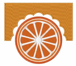 Free Orange Embroidery Design | EmbroideryDesigns.com