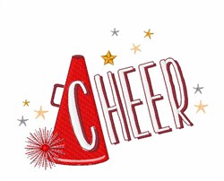 Cheer Embroidery Design | EmbroideryDesigns.com