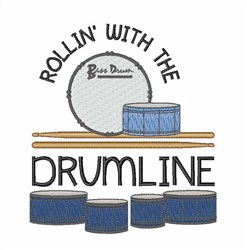 Rolling With The Drums Embroidery Design | EmbroideryDesigns.com