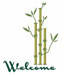 Welcome Bamboo Embroidery Design | EmbroideryDesigns.com