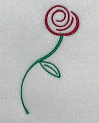 Flower Outline Embroidery Design | EmbroideryDesigns.com