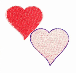 Two Hearts Embroidery Design | EmbroideryDesigns.com