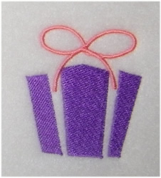Gift Box Embroidery Design | EmbroideryDesigns.com