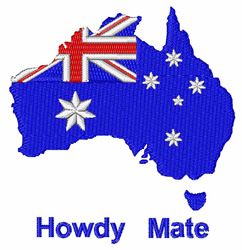 Howdy Mate Embroidery Design | EmbroideryDesigns.com