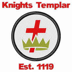 Commander Of Knights Templar Embroidery Design | EmbroideryDesigns.com