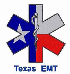 Texas EMT Embroidery Design | EmbroideryDesigns.com