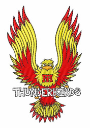 Thunderbirds Embroidery Design | EmbroideryDesigns.com
