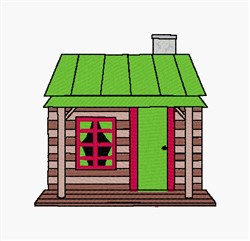 Log Cabin Embroidery Design | EmbroideryDesigns.com