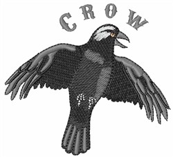 Crow Embroidery Design | EmbroideryDesigns.com