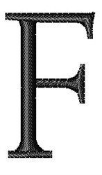 Goudy Old Style F Embroidery Design | EmbroideryDesigns.com