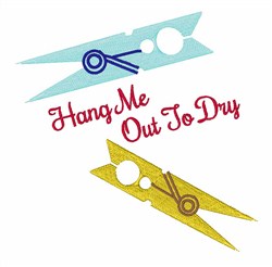 Hang Out To Dry Embroidery Design | EmbroideryDesigns.com