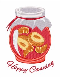 Happy Canning Embroidery Design | EmbroideryDesigns.com