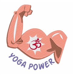 Yoga Power Embroidery Design | EmbroideryDesigns.com