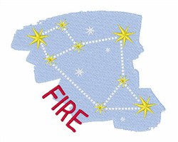 Fire Constellation Embroidery Design | EmbroideryDesigns.com