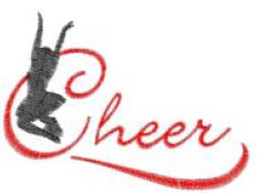 Cheer Embroidery Design | EmbroideryDesigns.com