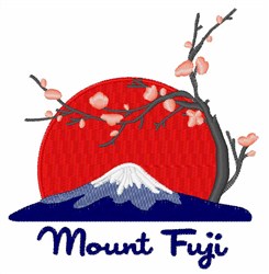 Mount Fuji Embroidery Design | EmbroideryDesigns.com