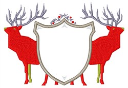 Stag Crest Embroidery Design | EmbroideryDesigns.com