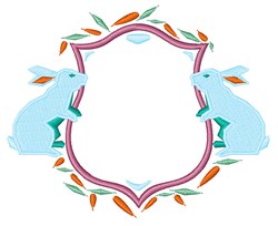 Rabbit Crest Embroidery Design | EmbroideryDesigns.com