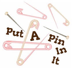 Put Pin In It Embroidery Design | EmbroideryDesigns.com