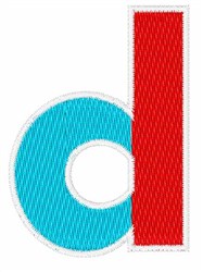 Color Wheel Font d Embroidery Design | EmbroideryDesigns.com