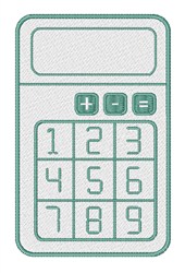 Calculator Embroidery Design | EmbroideryDesigns.com