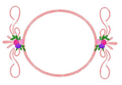Free Frame With Floral Scrolls Embroidery Design | EmbroideryDesigns.com