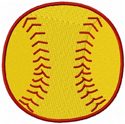 Softball Embroidery Design | EmbroideryDesigns.com