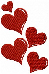 Hearts Embroidery Design | EmbroideryDesigns.com