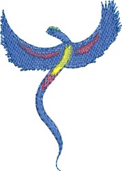 Blue Bird Embroidery Design | EmbroideryDesigns.com