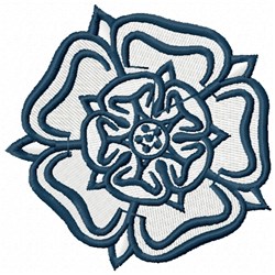 Tudor Rose Embroidery Design | EmbroideryDesigns.com
