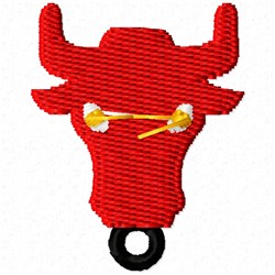 Bull Head Embroidery Design | EmbroideryDesigns.com