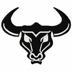 Bull Head Embroidery Design | EmbroideryDesigns.com