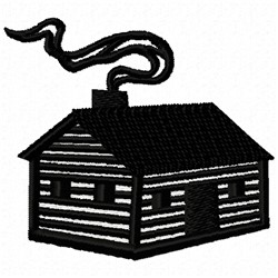Log Cabin Embroidery Design | EmbroideryDesigns.com