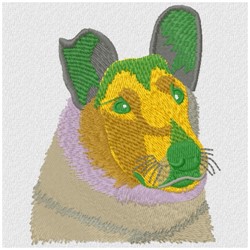Free Smooth Collie Embroidery Design | EmbroideryDesigns.com
