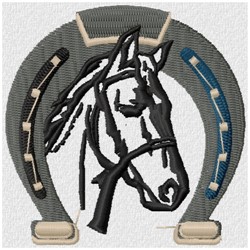 Horse & Horseshoe Embroidery Design | EmbroideryDesigns.com