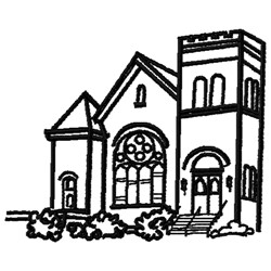 Methodist Church Embroidery Design | EmbroideryDesigns.com